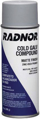 Radnor 64000130 14 Ounce Aerosol Can Cold Galvanizing Compound Zinc-Ri ...